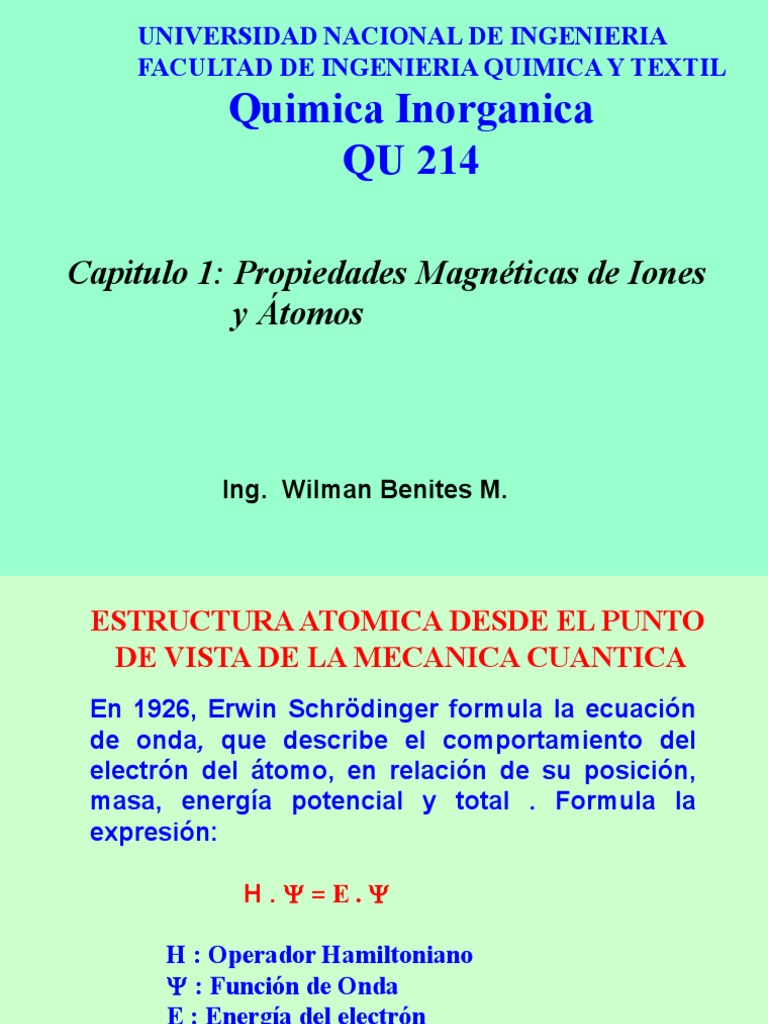 Modelo Vectorial Del Atomo y Terminos Espectroscopicos | PDF | Orbital ...