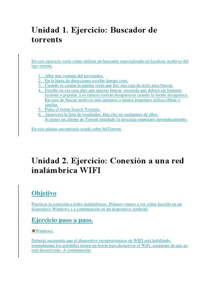 Ejercicios Paso A Paso Internet | PDF | Point and Click | Correo ...