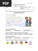 Prueba Lectura Complementaria - El Superzorro | PDF