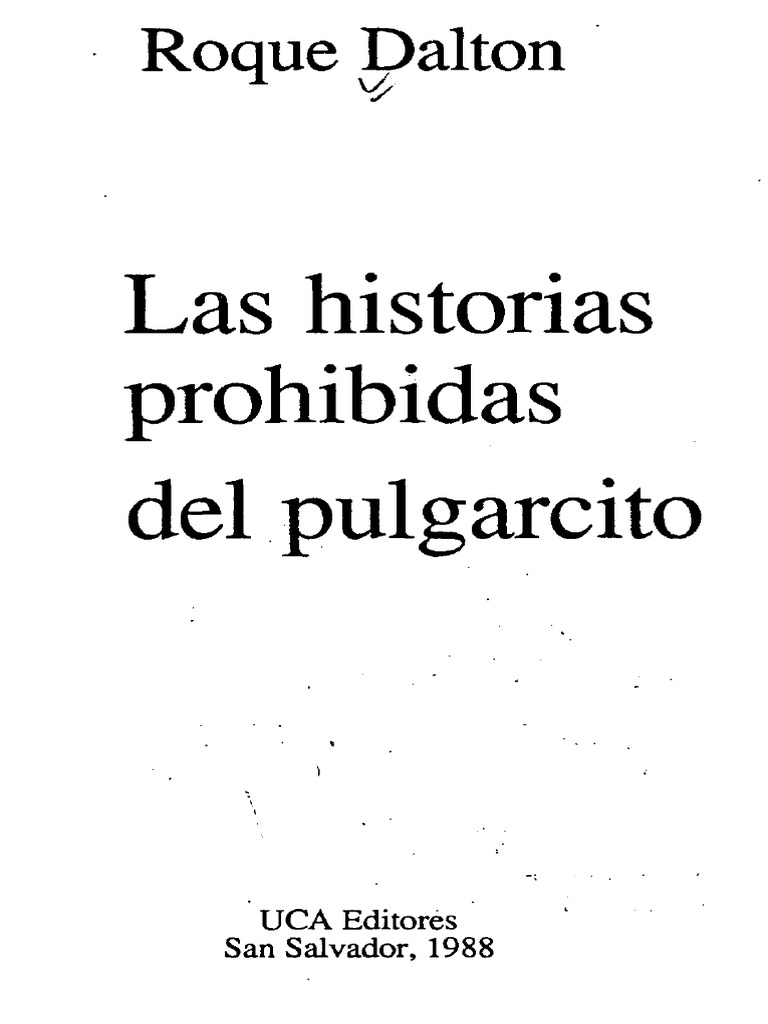 Historias Prohibidas Del Pulgarcito-Roque Dalton | PDF | El Salvador | Personas