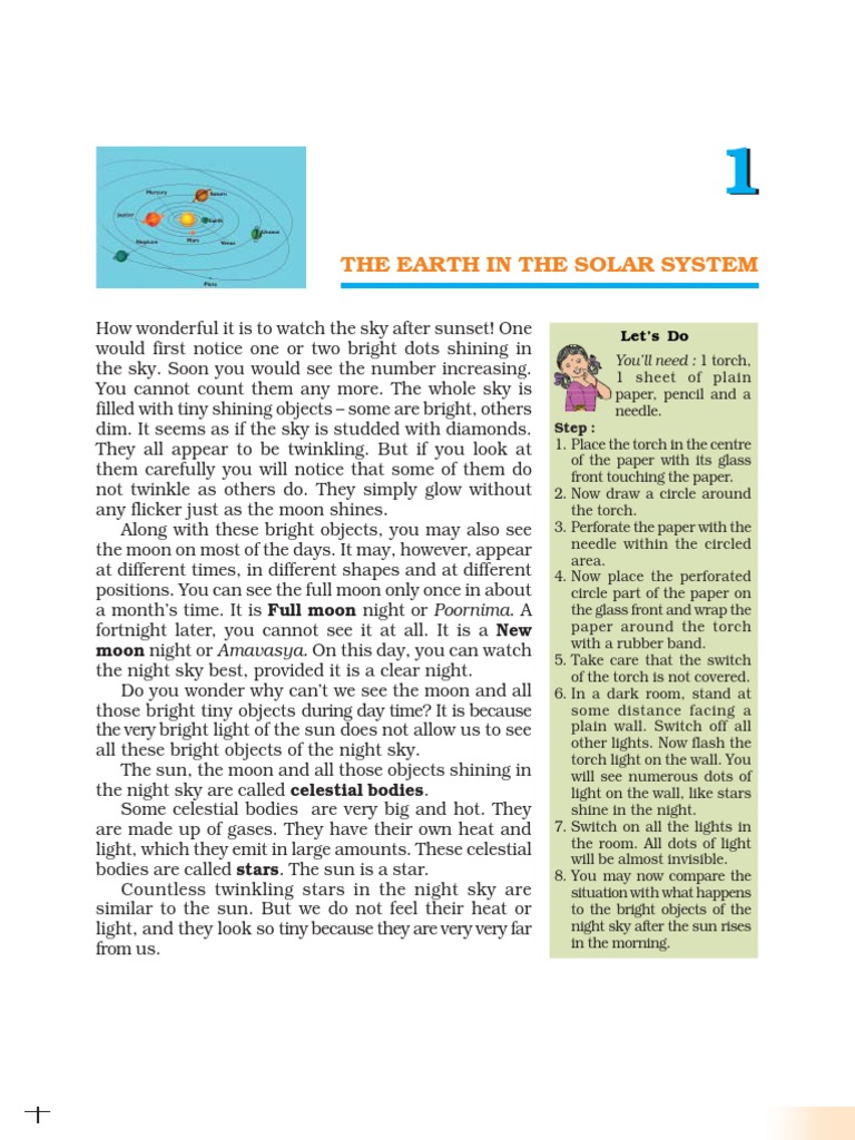 Chapter 1 | PDF | Natural Satellite | Planets