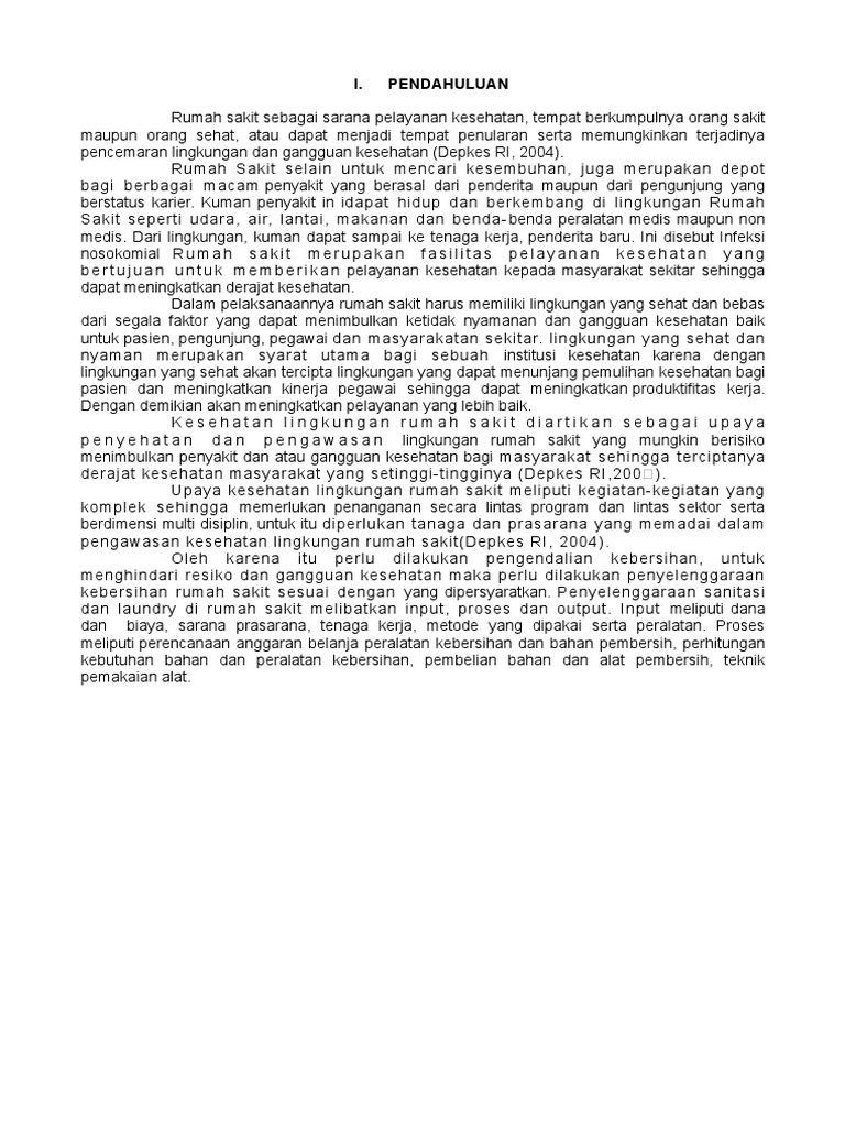 Program Kerja Intalasi Laundry | PDF