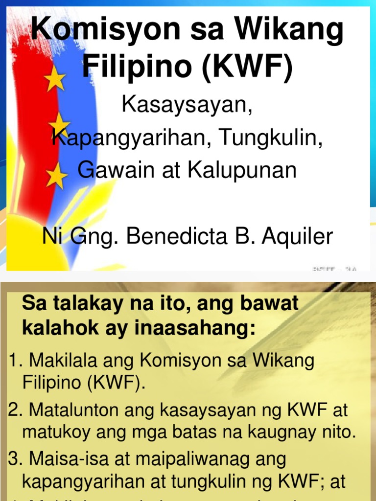 Komisyon Sa Wikang Filipino | PDF