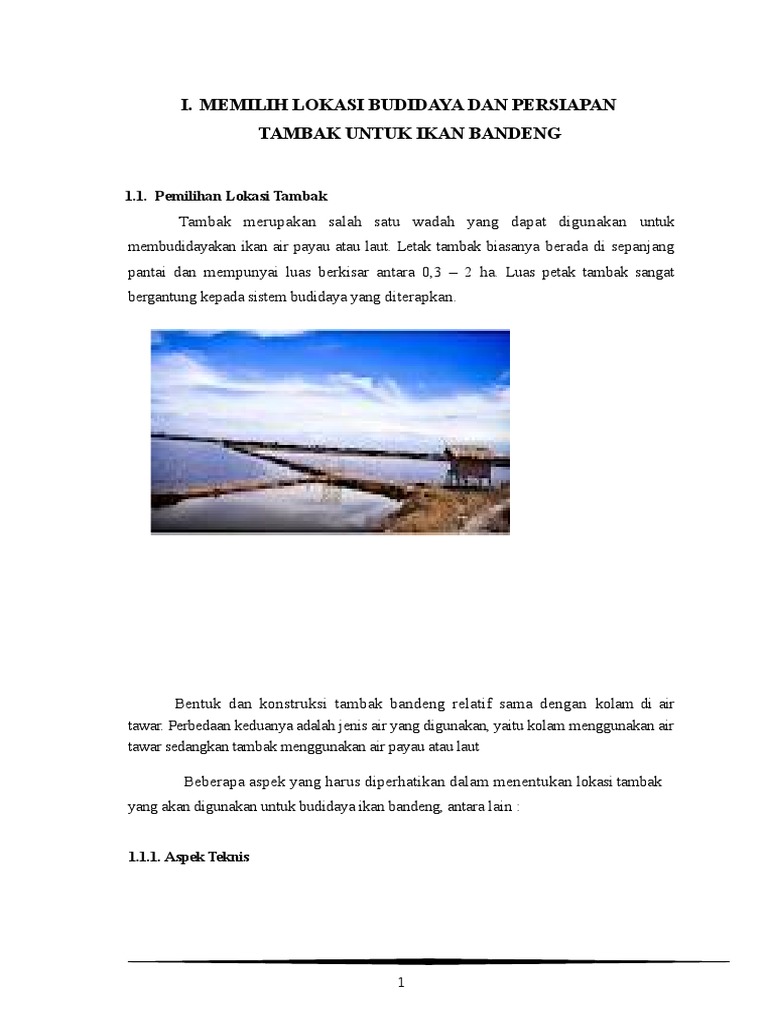 Bahan Ajar Bandeng | PDF