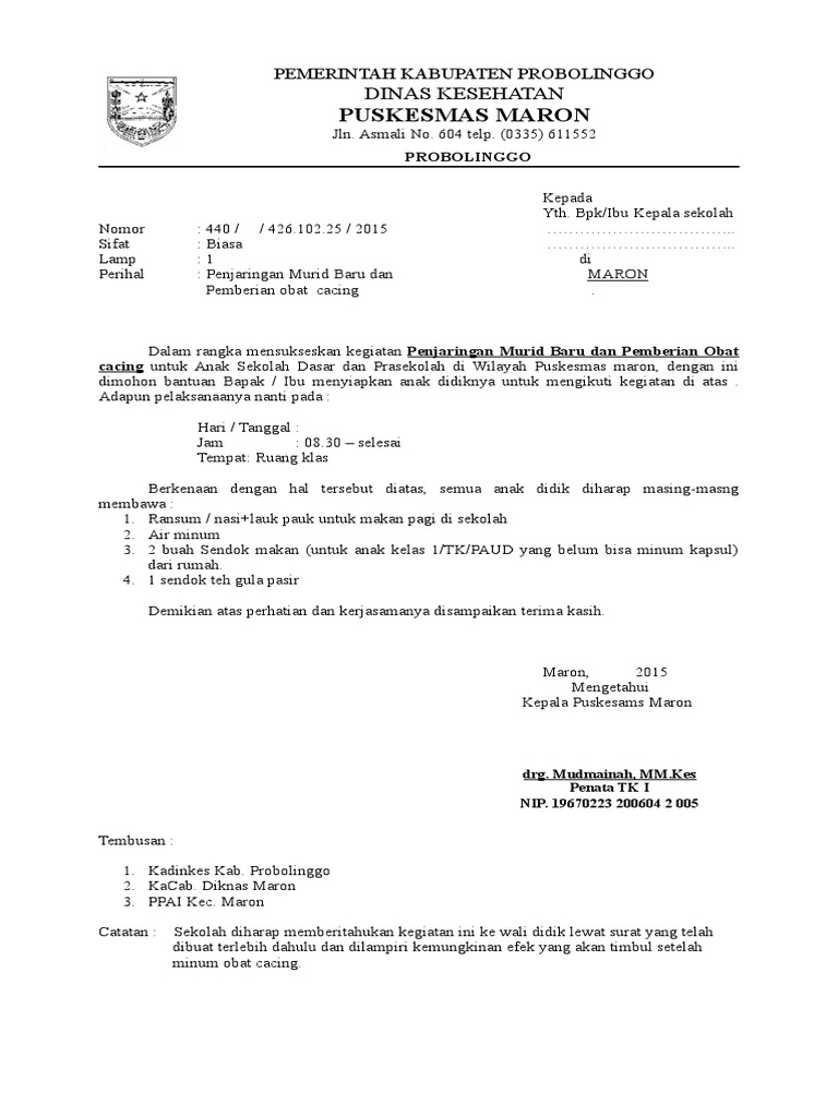 Surat Undangan Uks Pdf