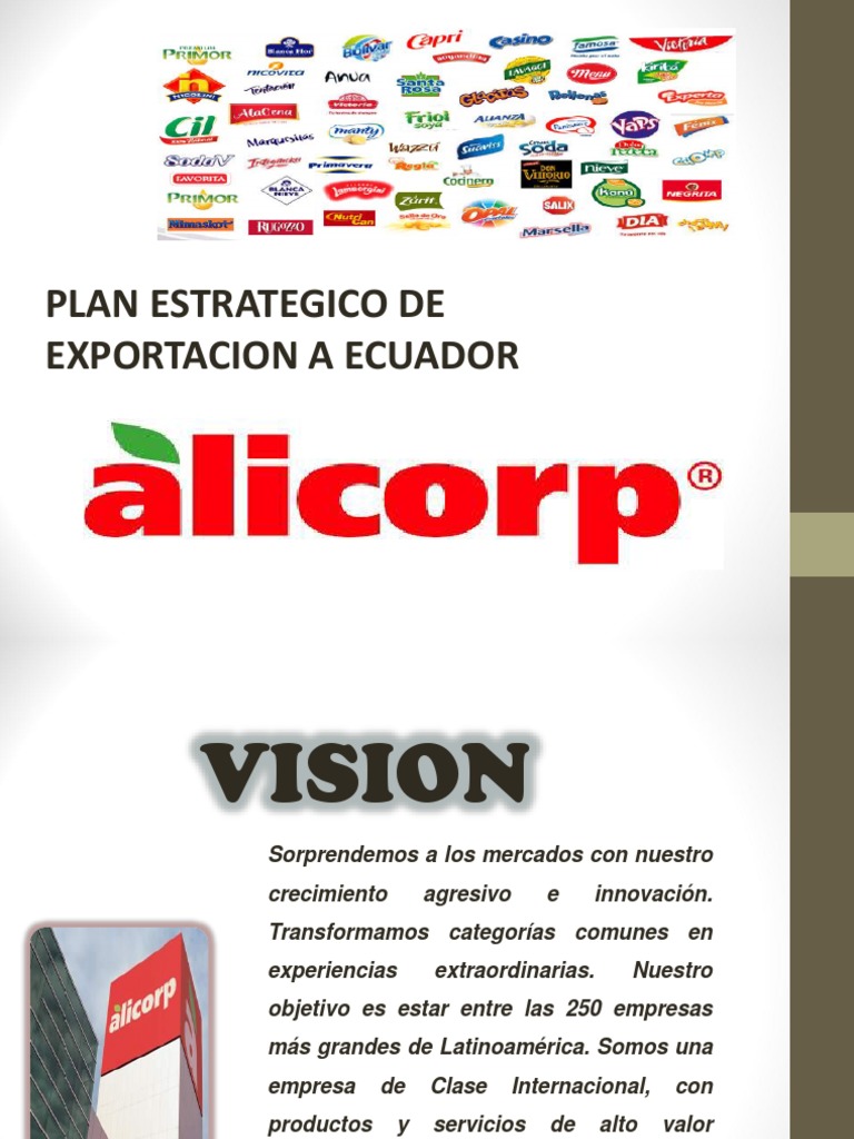 Alicorp Ecuador Diapositivas | PDF | Ecuador | Perú