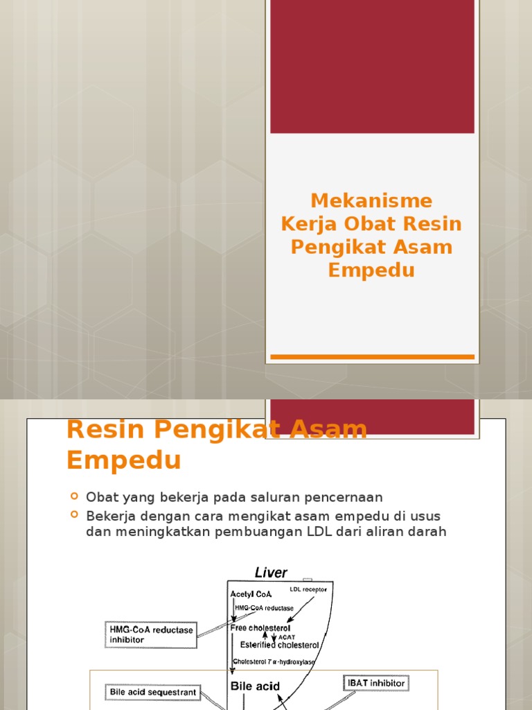 Mekanisme Kerja Obat Resin Pengikat Asam Empedu | PDF