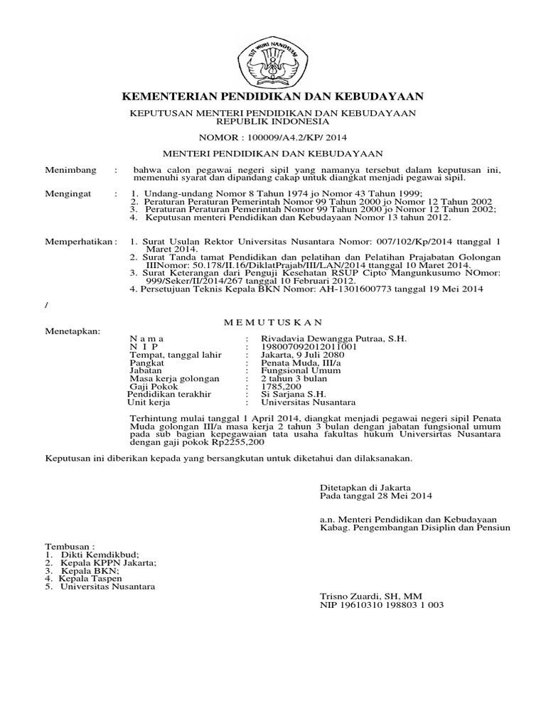 Format SK CPNS ke PNS.docx