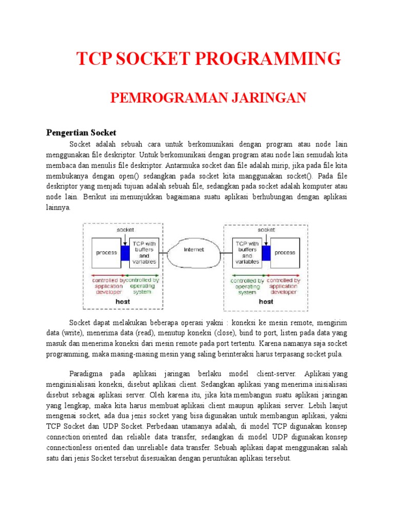 TCP Socket Programming | PDF