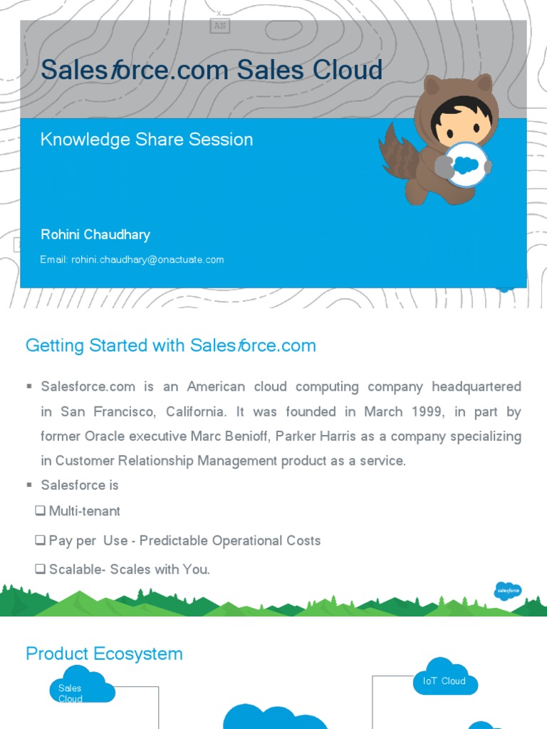 Salesforce Sales Cloud | PDF | Salesforce.Com | Application Programming Interface