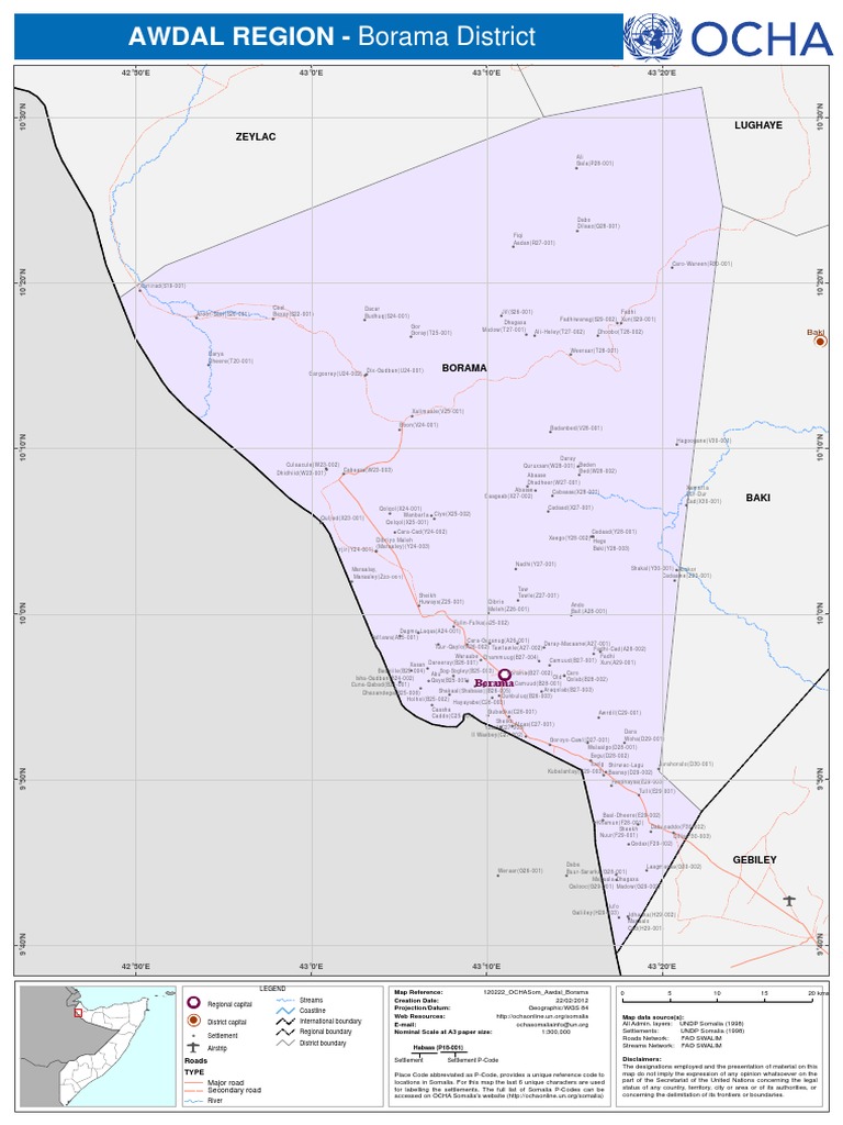 AWDAL REGION - Borama District: Lughaye Zeylac | PDF | Navigation ...