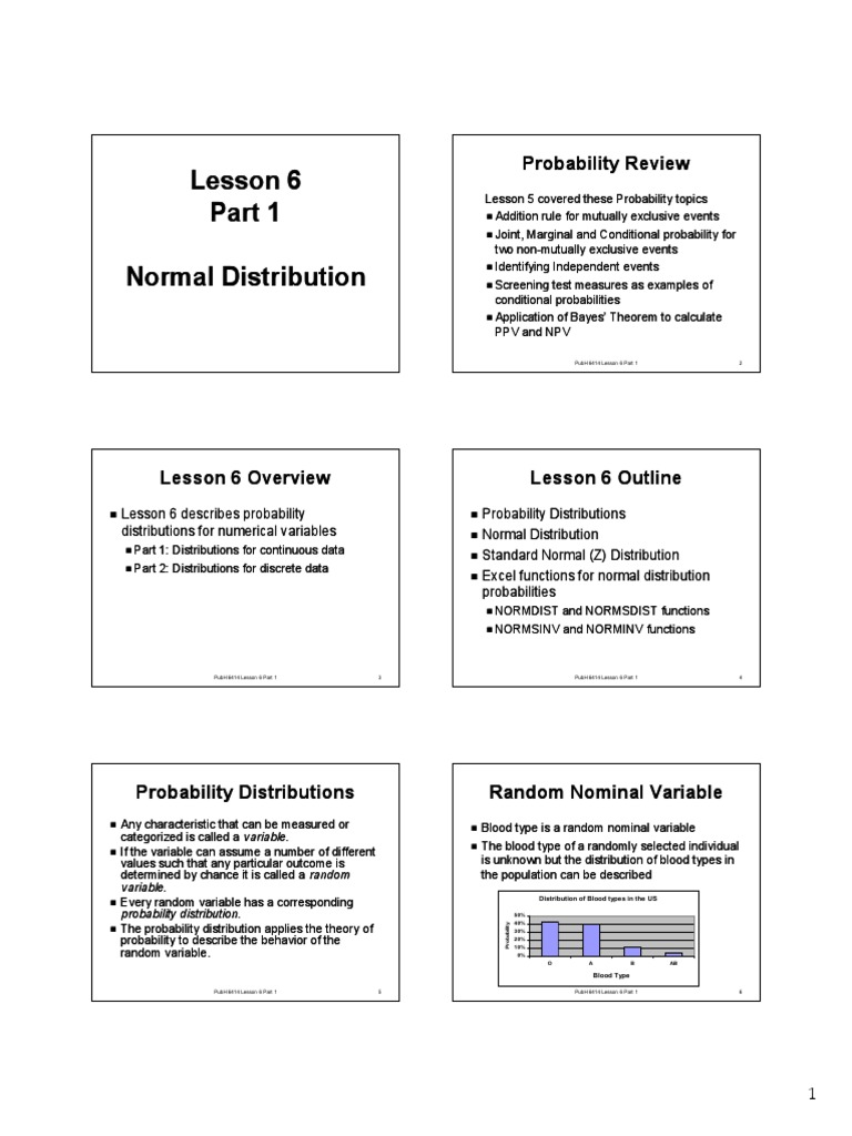 Normal Distribution | PDF | Normal Distribution | Standard Deviation