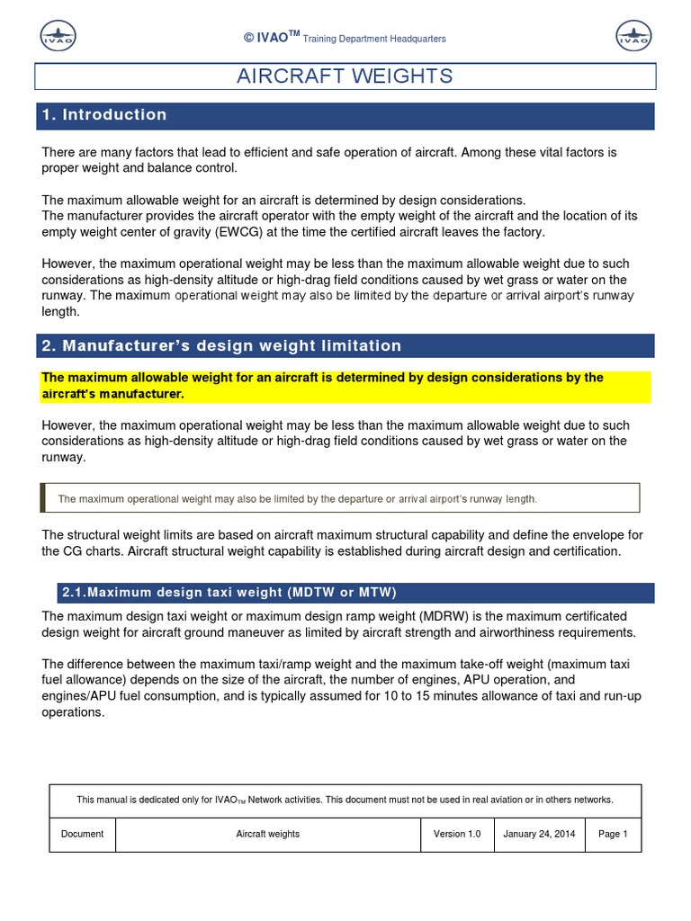 SPP Aircraft Weight | PDF | Takeoff | Aircraft