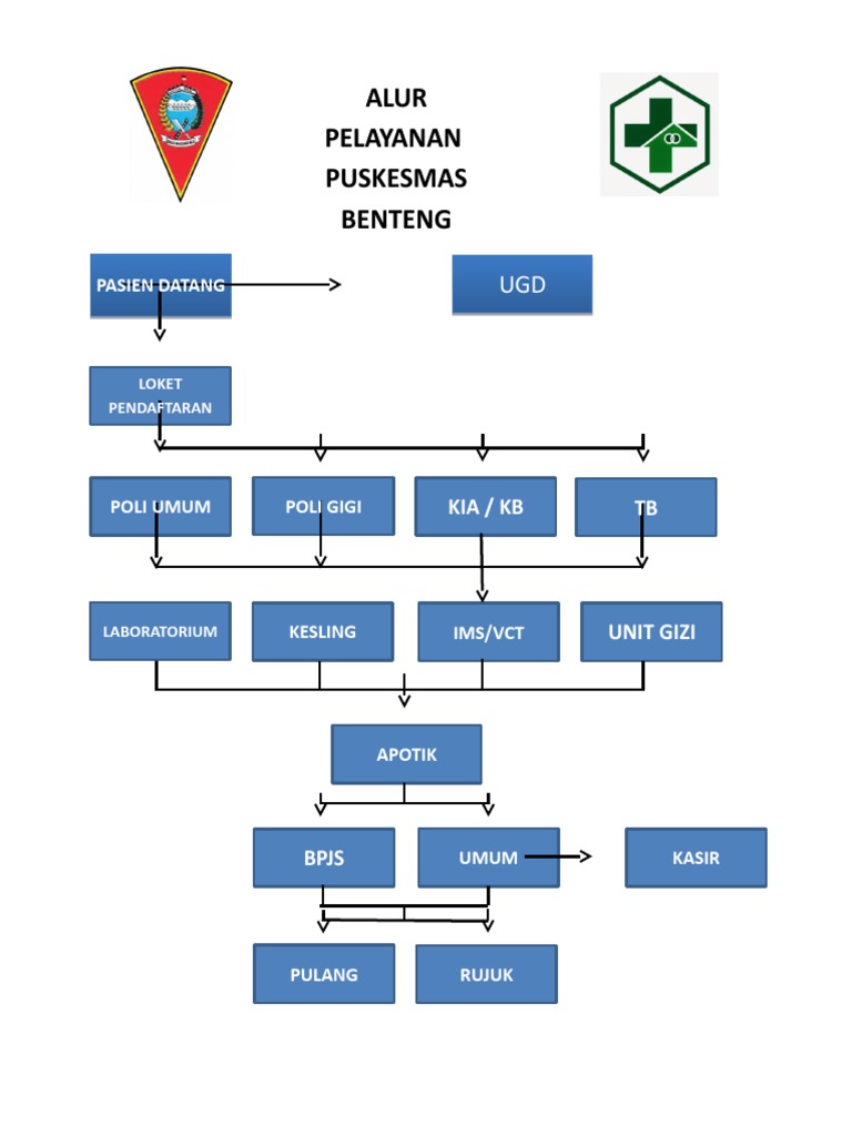 Alur Pelayanan Kesehatan Puskesmas Benteng Akreditasi | PDF