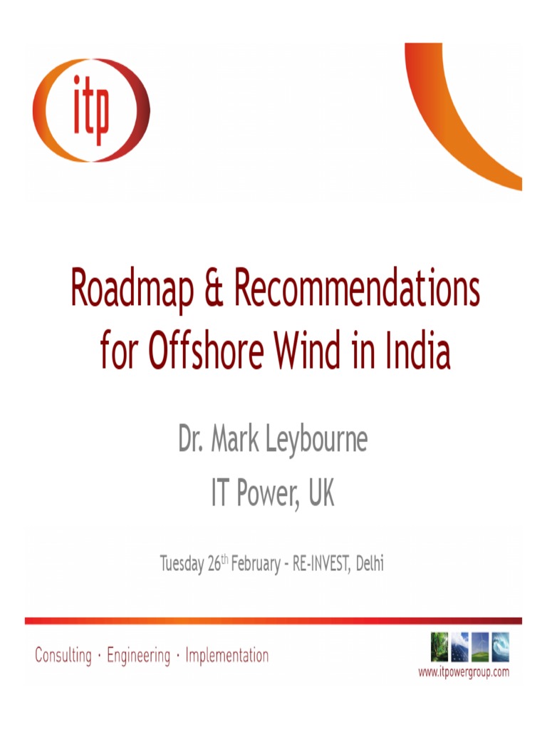 Roadmap & Recommendations For Offshore Wind in India: Dr. Mark ...