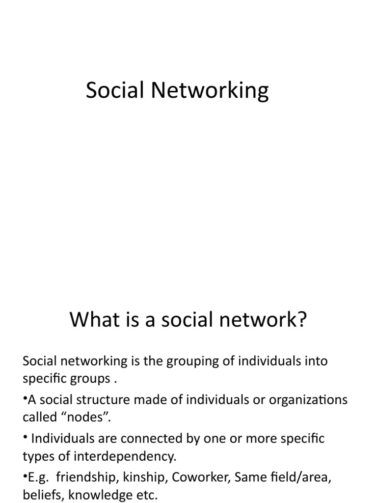 Social Networking | PDF | Social Networking Service | Social Network