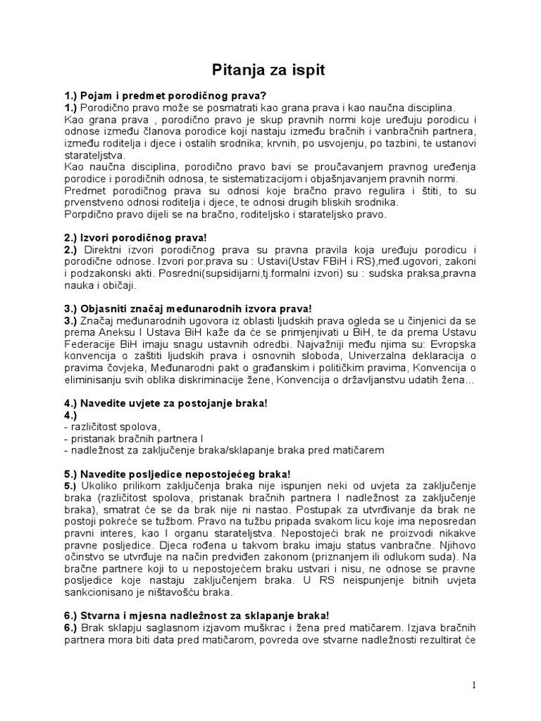 0610153050106101530501porodicno Pravo SKRIPTA | PDF