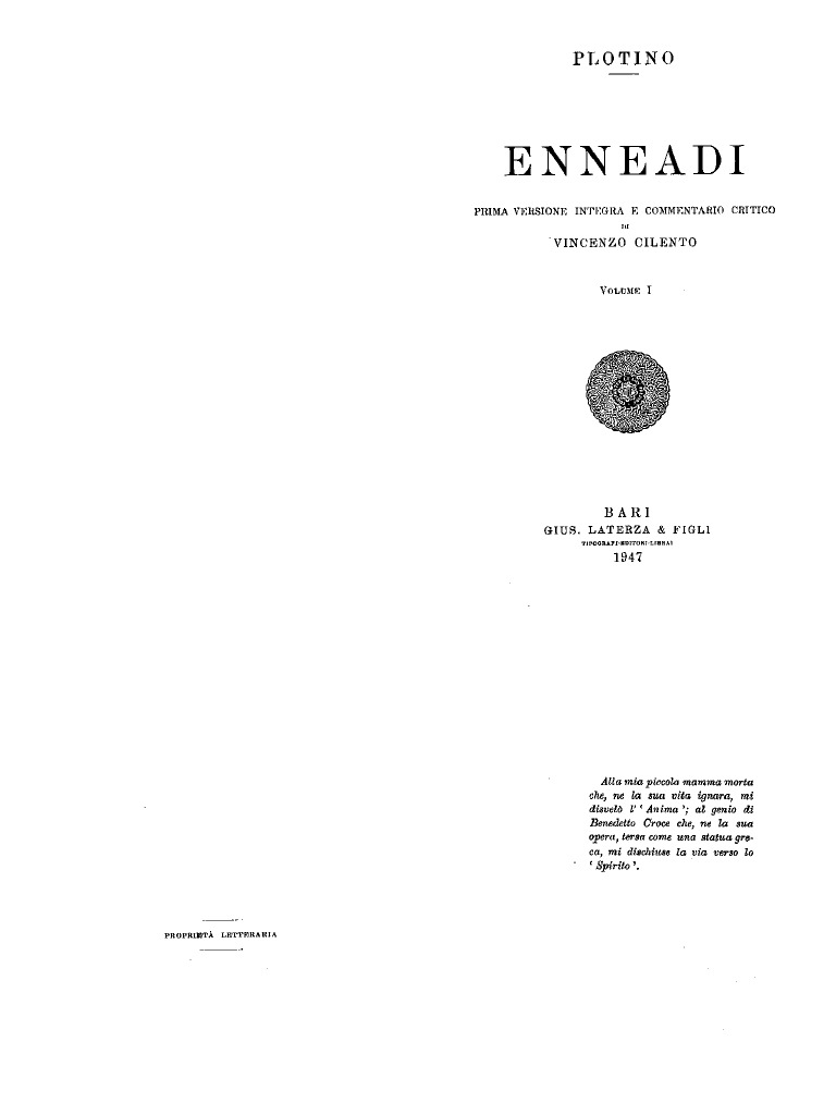 Plotino - Enneadi Vol 1 (Enneadi 1, 2) PDF | PDF
