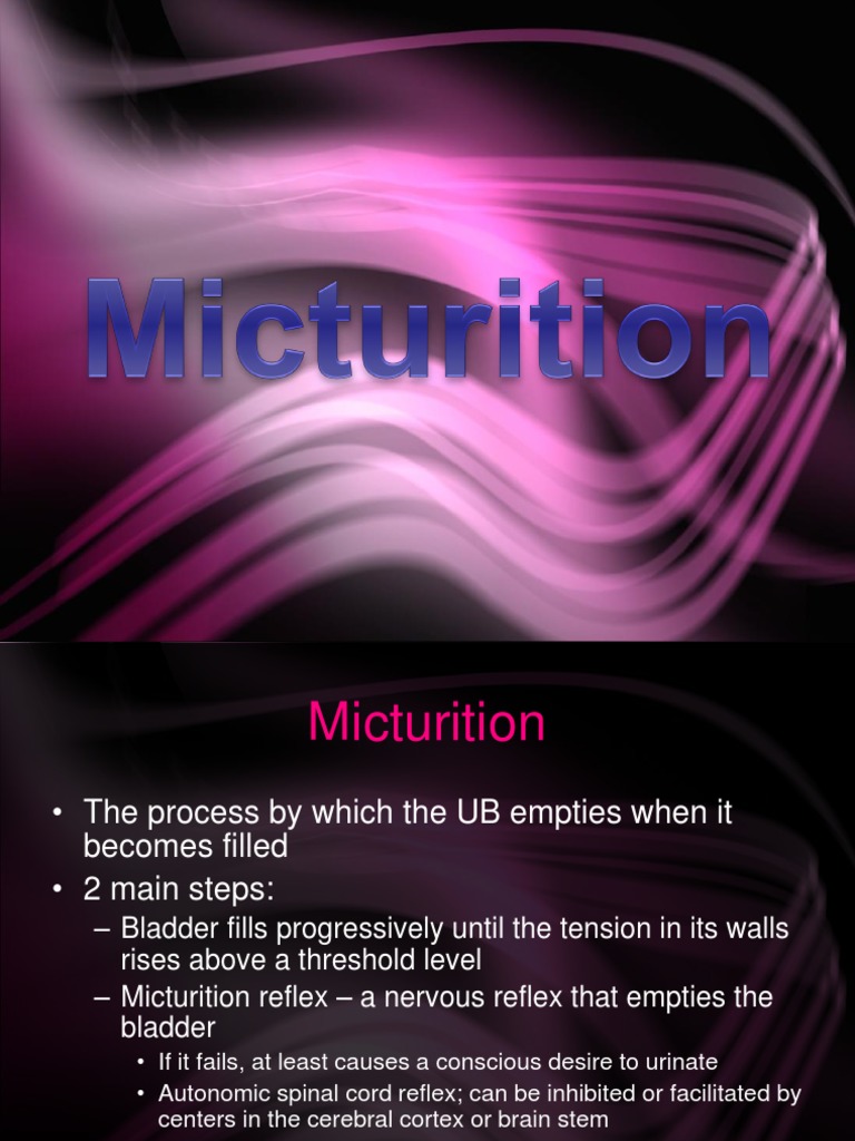 Micturition | Urination | Urinary Bladder