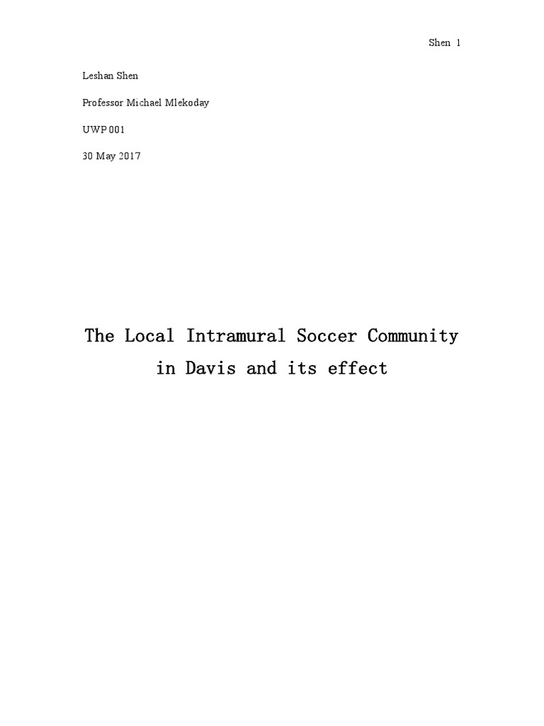 Discourse Community Final Draft | PDF | Nonverbal Communication | Interview