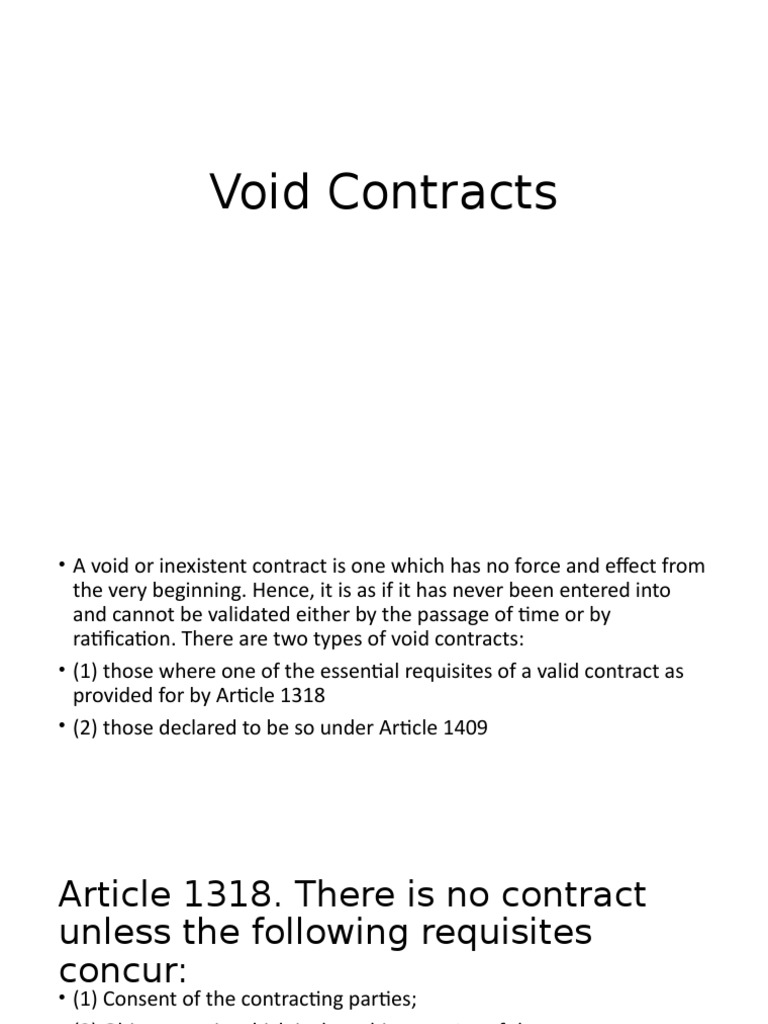 Void Contracts | Download Free PDF | Property | Judge