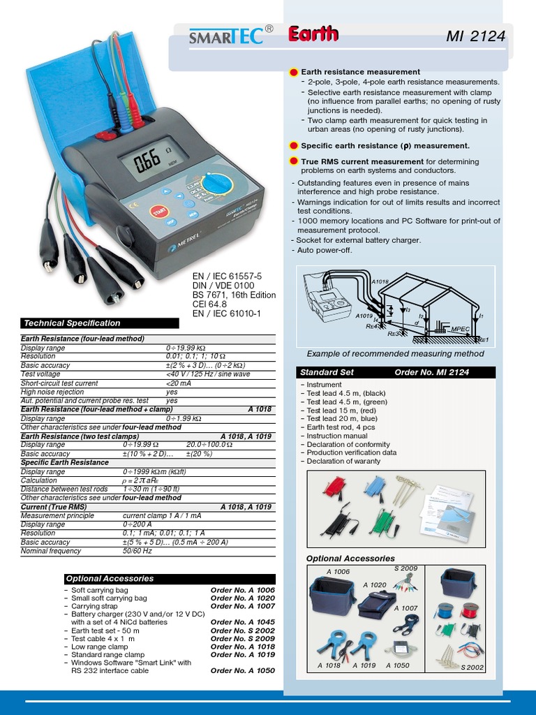 Metrel MI2124 Datasheet (En) | PDF | Microsoft Windows | Electrical ...