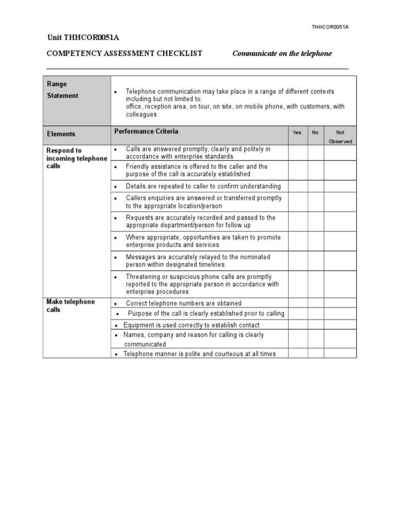 Communicate On The Telephone | PDF | Telephone | Educational Assessment