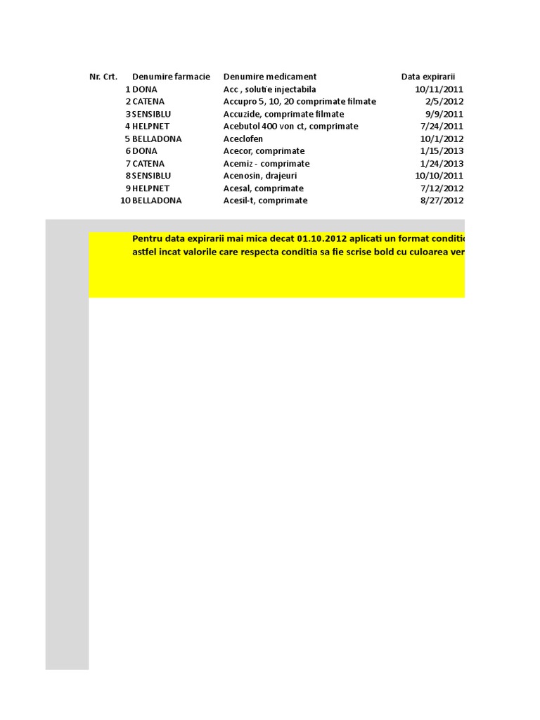 Formatare - Conditionala | PDF