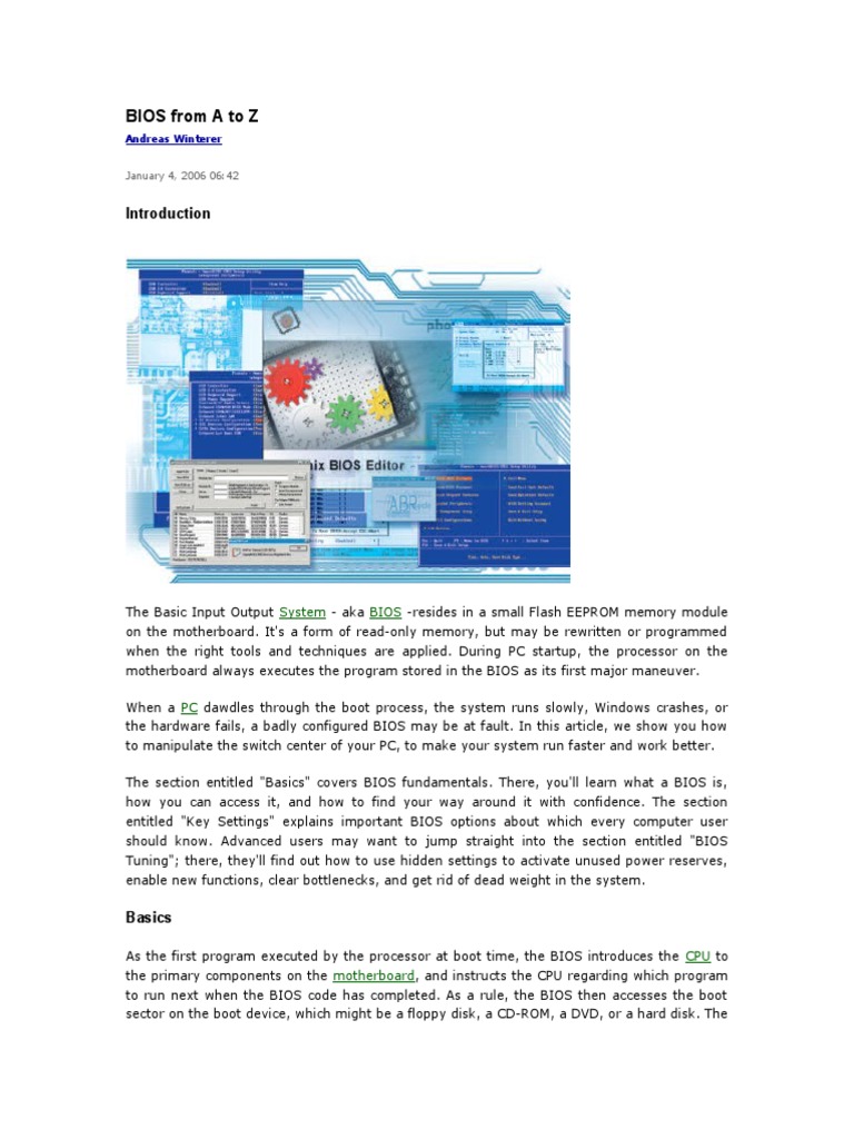 Optimizing Your System Through BIOS Configuration: A Guide to ...