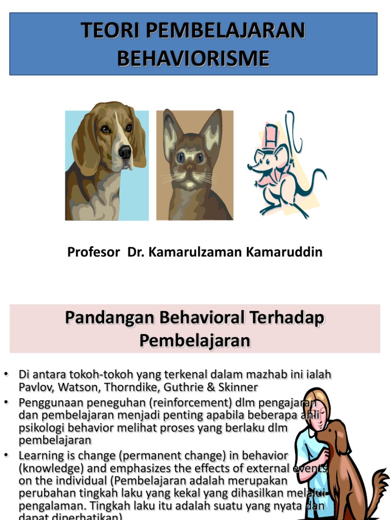 Bab 10 - Teori Pembelajaran Behaviorisme | PDF | Pengembangan Diri