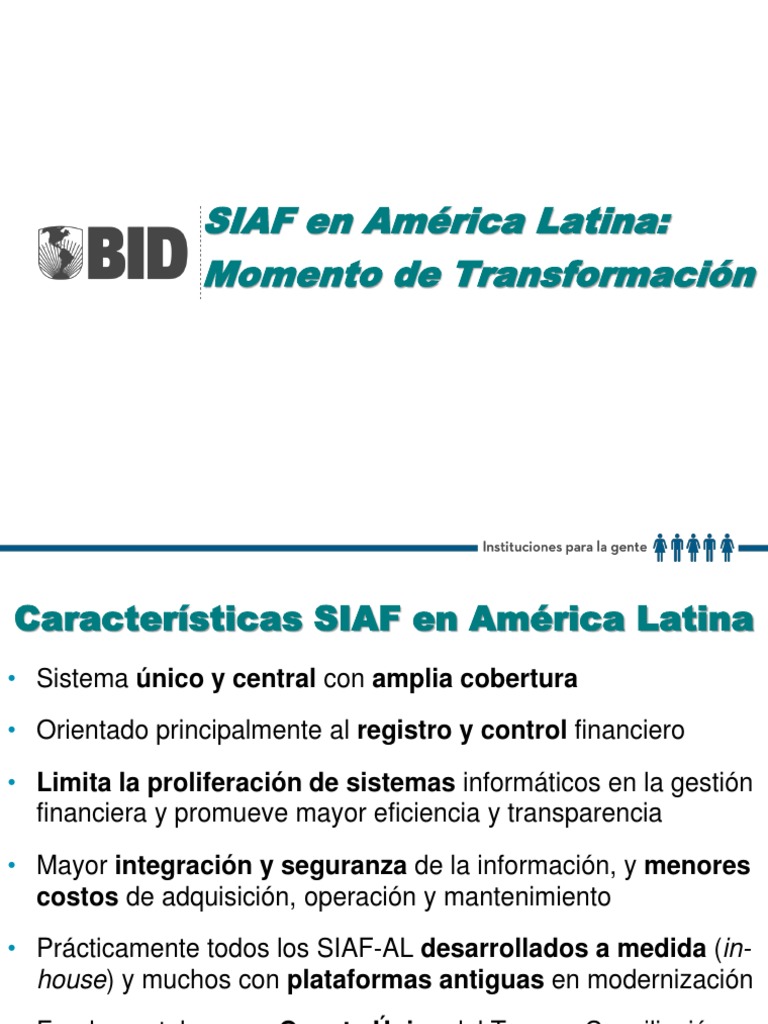 SIAF en América Latina: Transformación y Eficiencia | PDF | Presupuesto ...