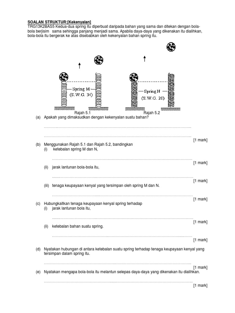 Soalan Struktur Spring Dan Elektronik | PDF | Metode & Bahan Ajar ...