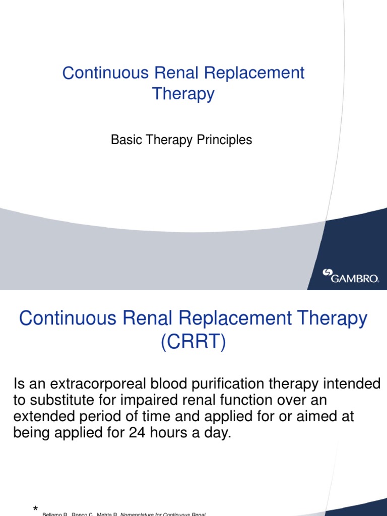 StanfordFlex Basic CRRT Theory Rev2-06 | PDF | Dialysis | Hemodialysis
