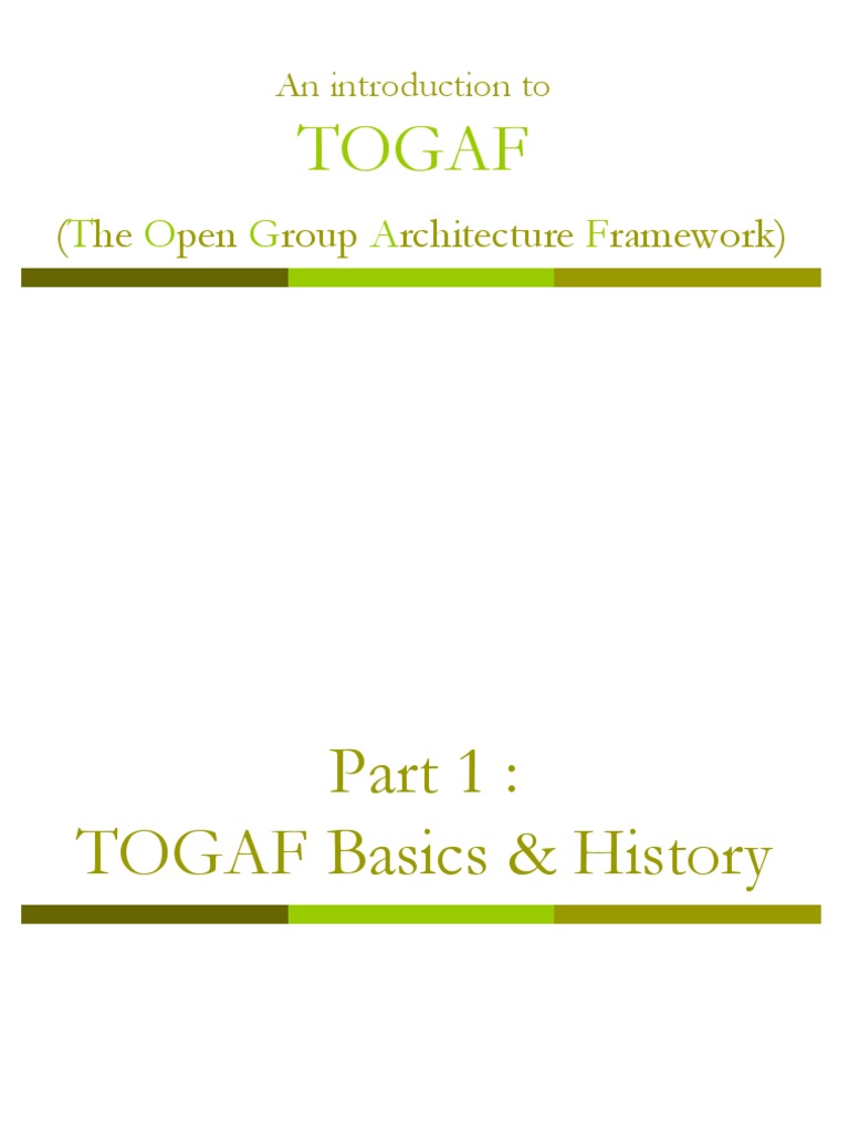 TOGAF.ppt | System | Databases