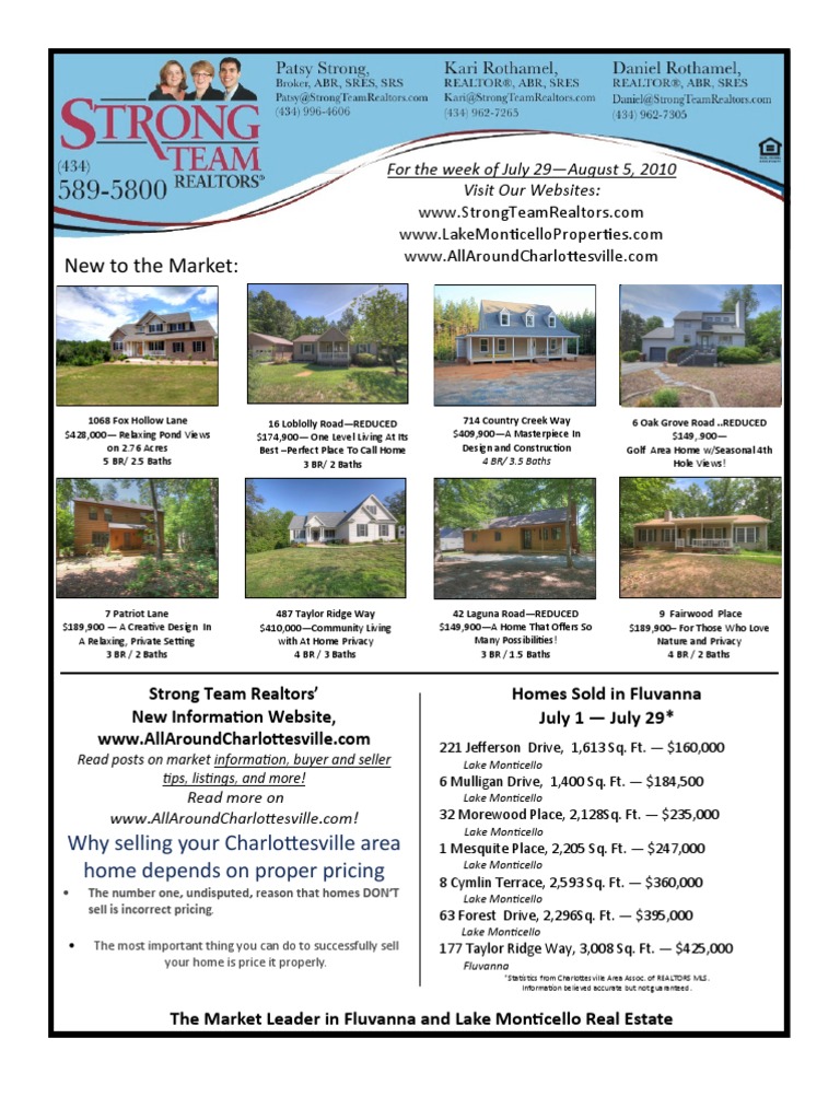 Weekly Newsletter 7.30.10 | PDF | Market (Economics) | Business