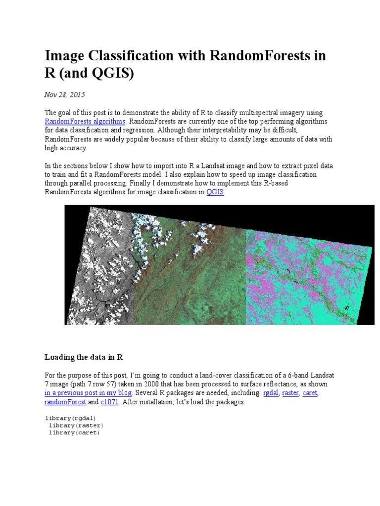An Accurate Guide To Classifying Multispectral Imagery With Random 