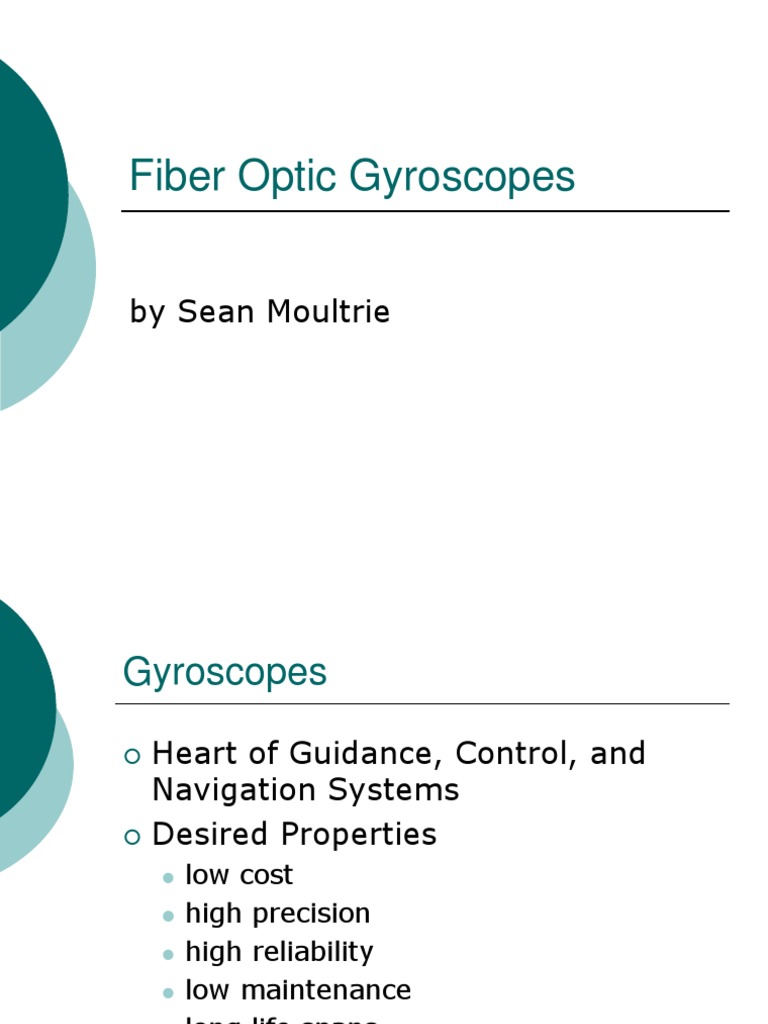 Overview of Fiber Optic Gyroscopes | PDF | Gyroscope | Inertial ...