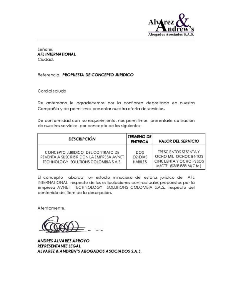 Cotizacion de Servicios | PDF