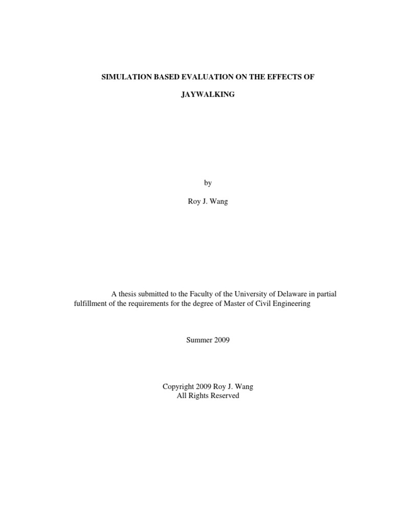 Jaywalking | PDF | Pedestrian Crossing | Traffic