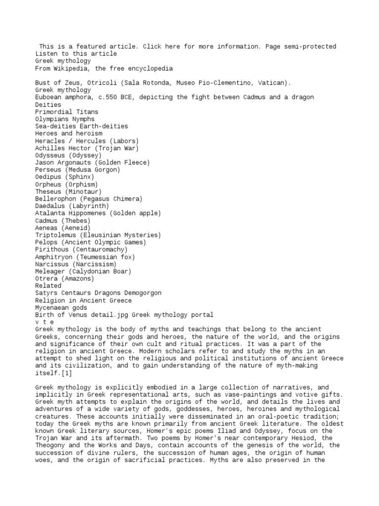 Mito | PDF | Greek Mythology | Achilles