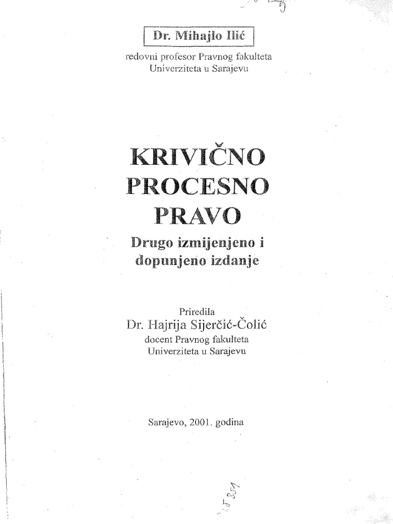 Krivicno Procesno Pravo PDF | PDF