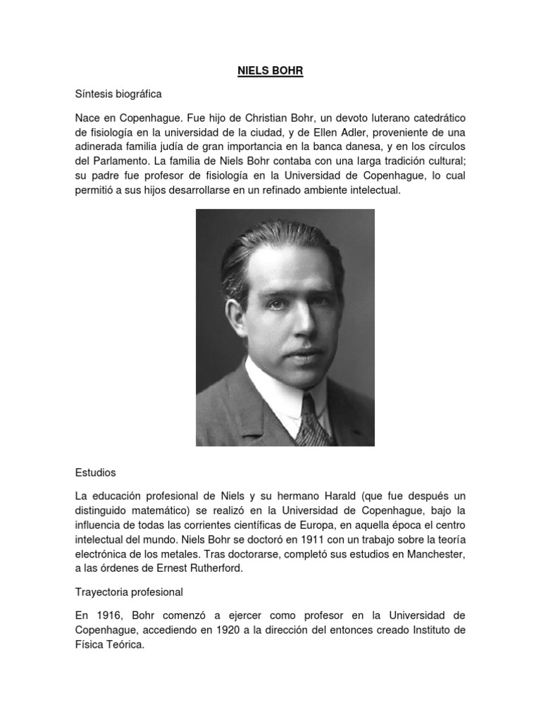 Niels Bohr | PDF | Niels Bohr | Science