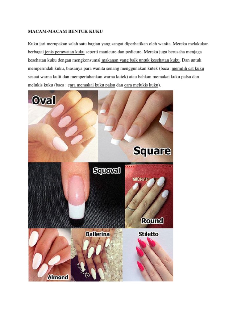 Macam Macam Bentuk Dan Kelainan Kuku | PDF