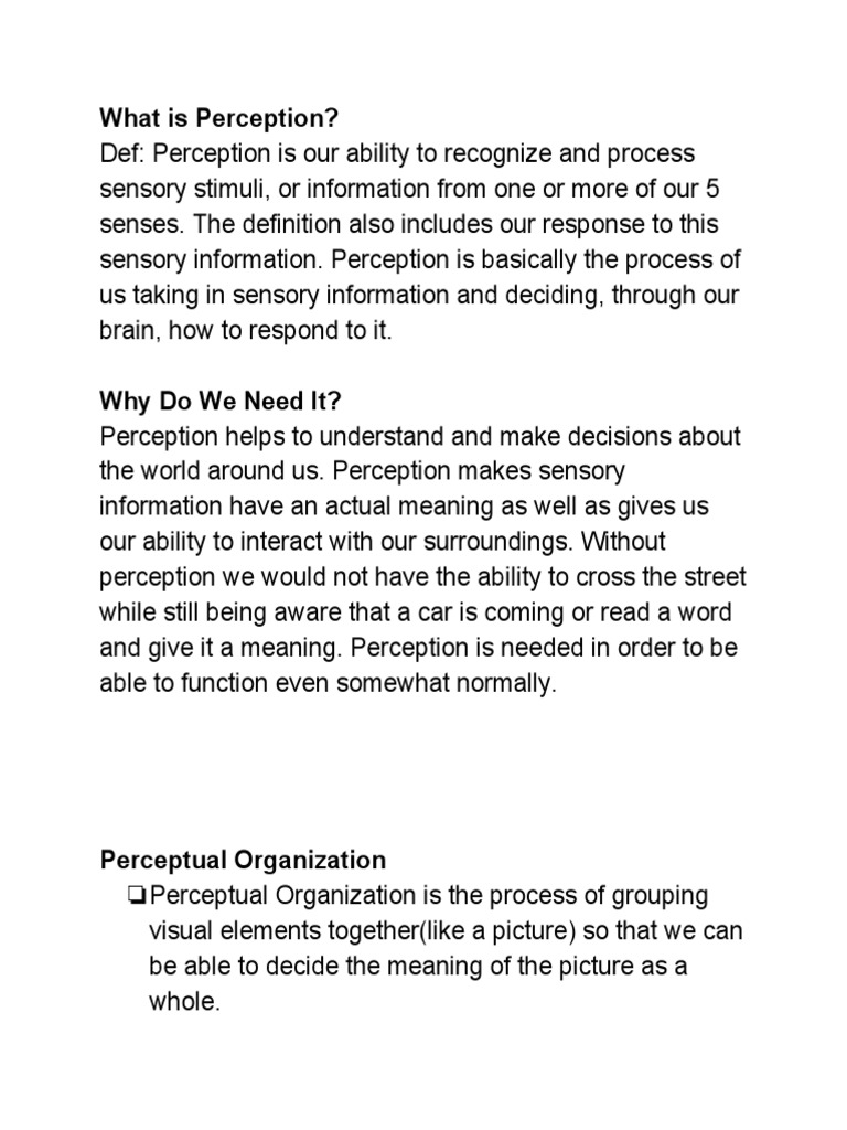 Perceptionproject | PDF | Perception | Color