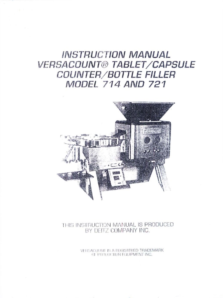 Versacount Manual | PDF | Manufactured Goods | Electrical Engineering