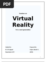 Virtual-Reality Project Report | PDF | Virtual Reality | Augmented Reality