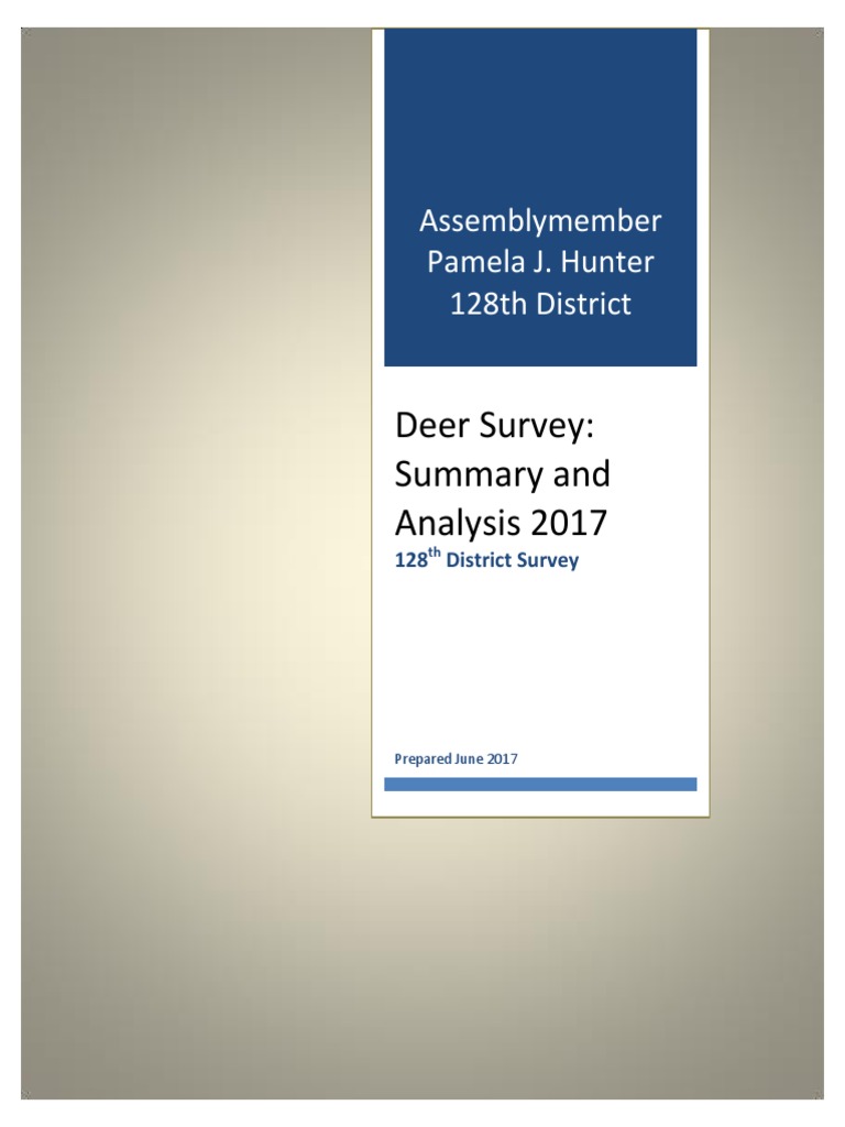 Deer Survey & Analysis - June 2017 | PDF | Lyme Disease | Hunting