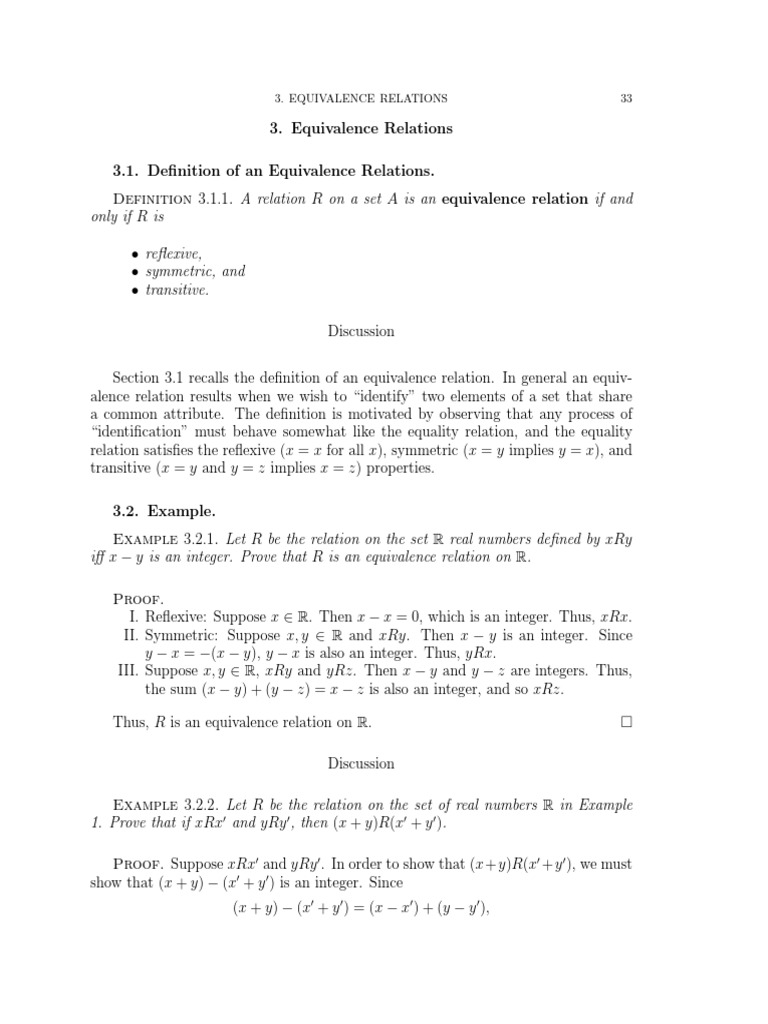 s1 3equivrel | PDF | Integer | Function (Mathematics)