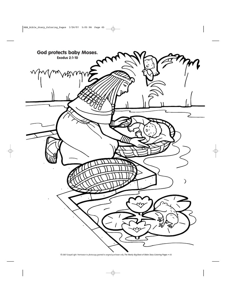 Activity 18-God Protects Baby Moses | PDF | Miriam | Moses