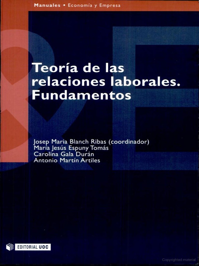 Teoria de La Relaciones Laborales PDF | PDF